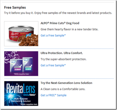 Free Samples from Walmart | Think 'n Save